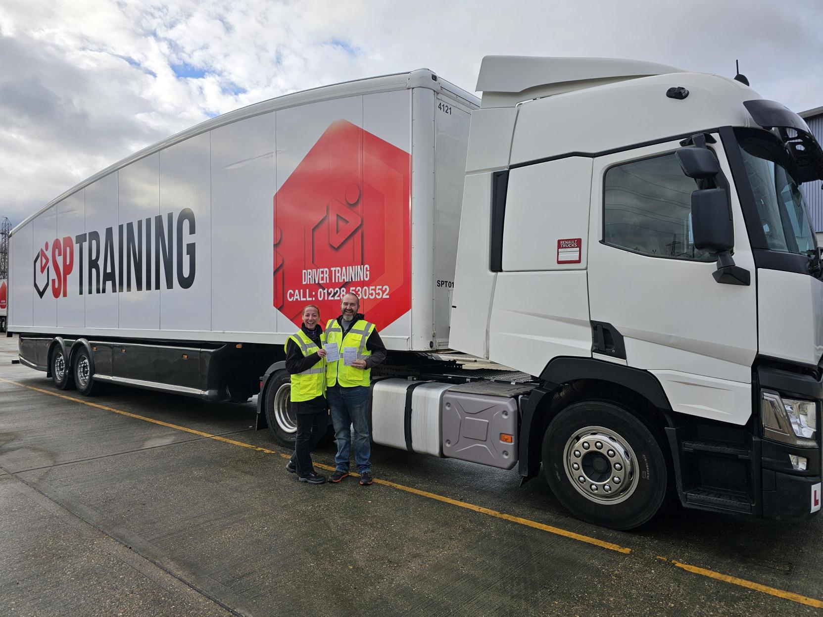 Radka and Clint Webb – A Unique Achievement in the Skills Bootcamp HGV Programme - SP Training UK